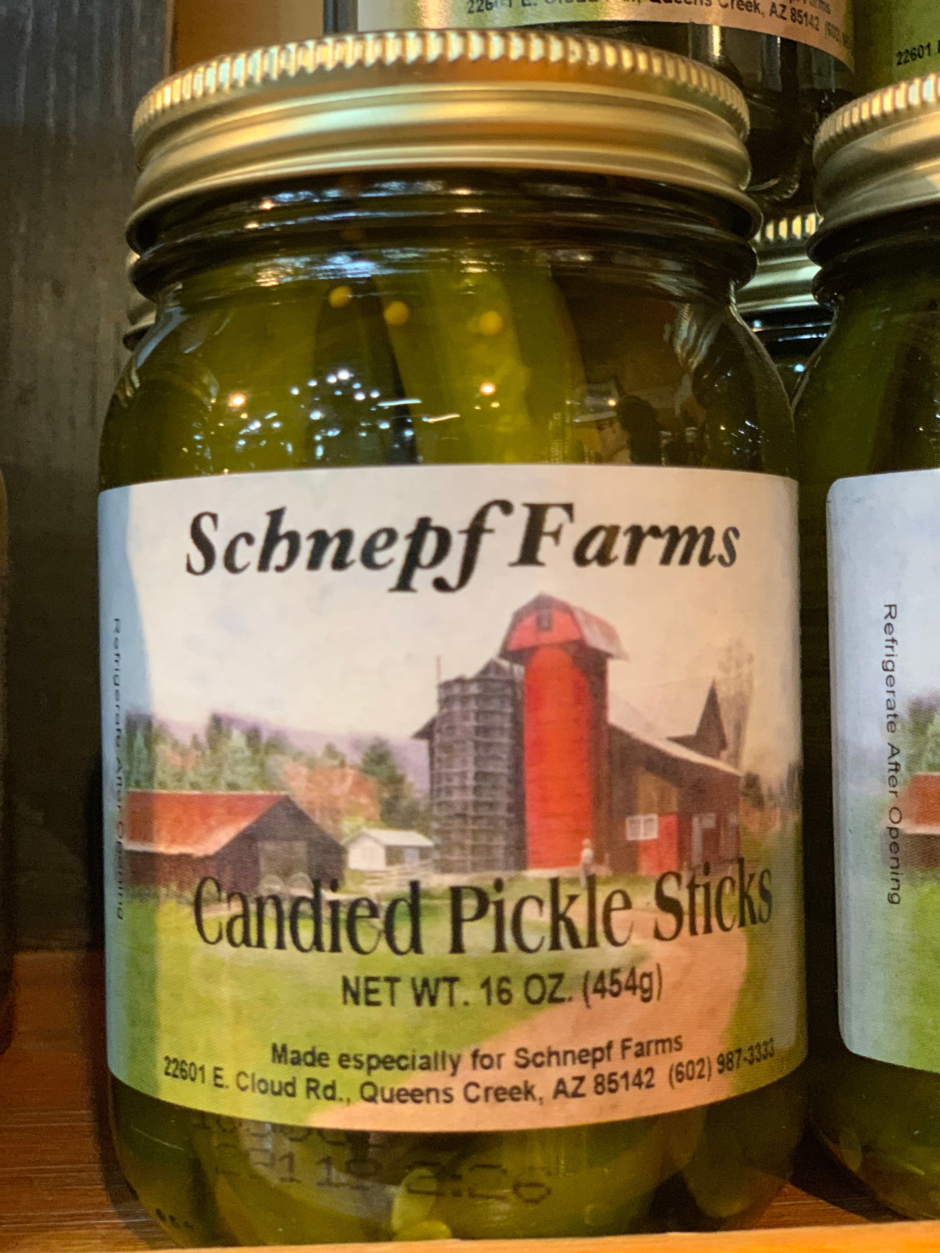 Candied Pickle Sticks | Schnepf Bakery