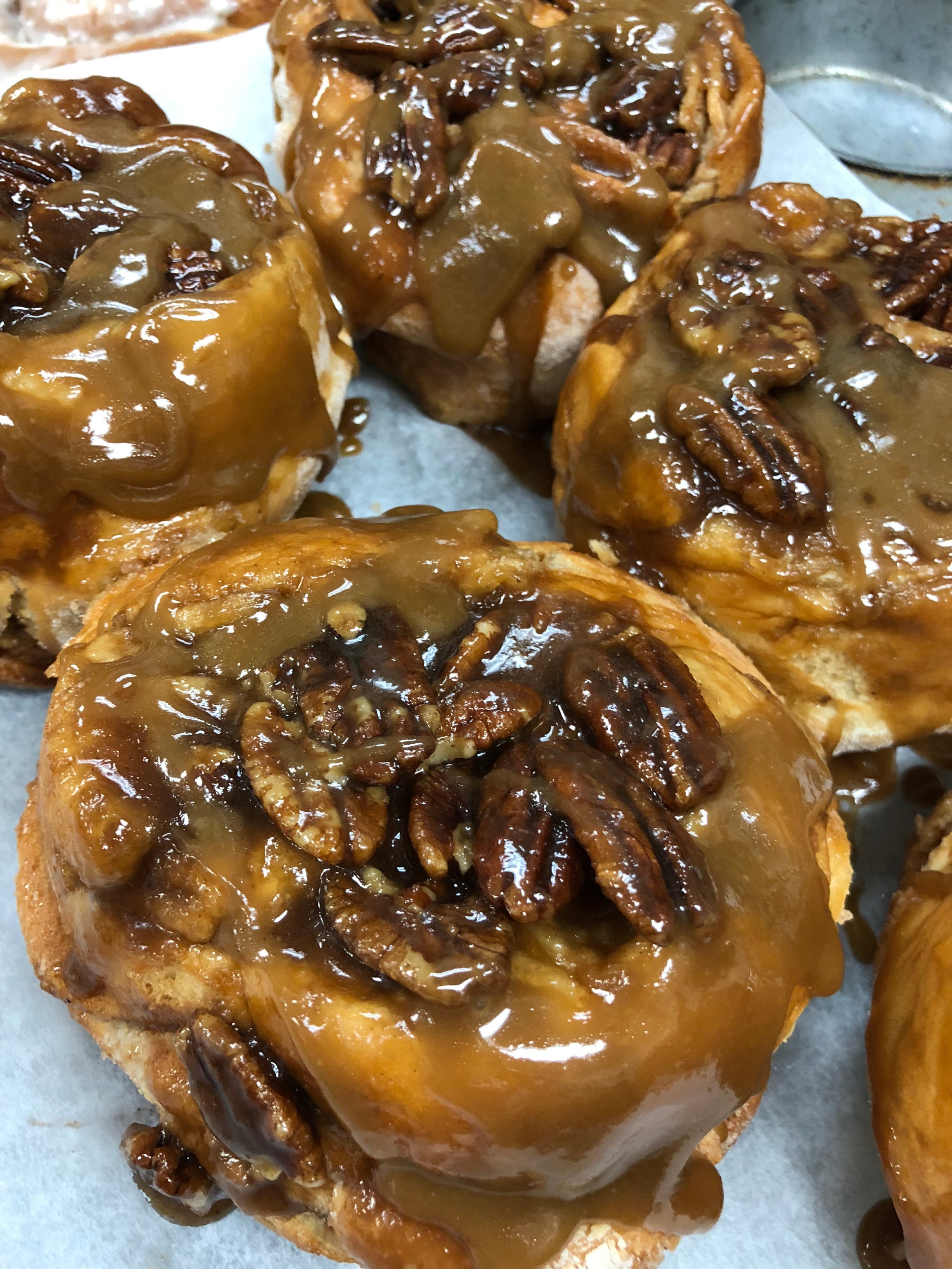 Sticky & Gooey Pecan Buns | Schnepf Bakery